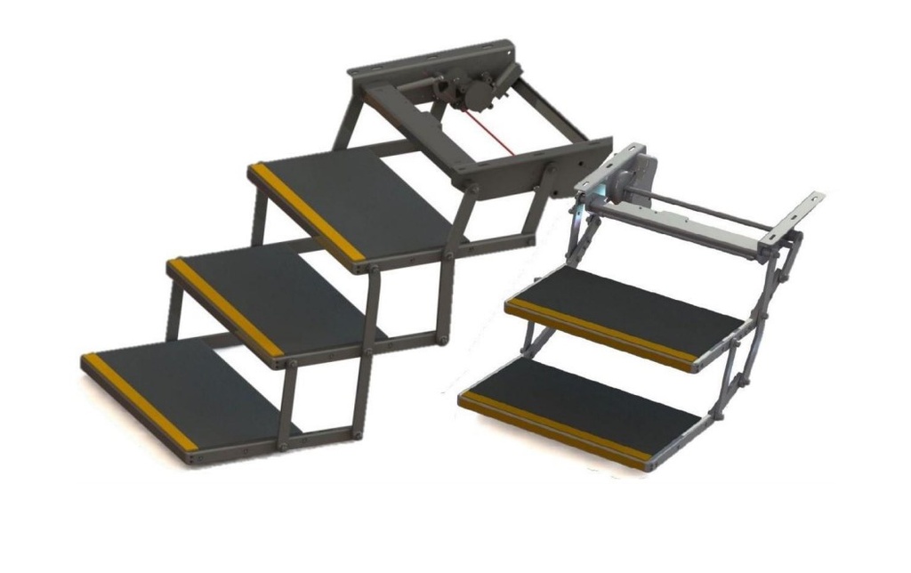 Marchepied électrique à 3 marches amovibles 450 mm